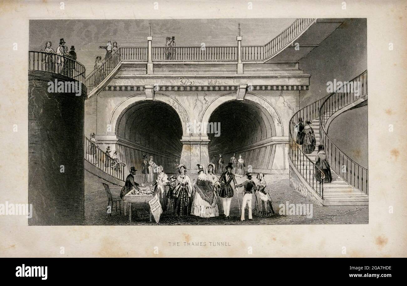 London The Thames Tunnel [connecting Rotherhithe and Wapping built ...