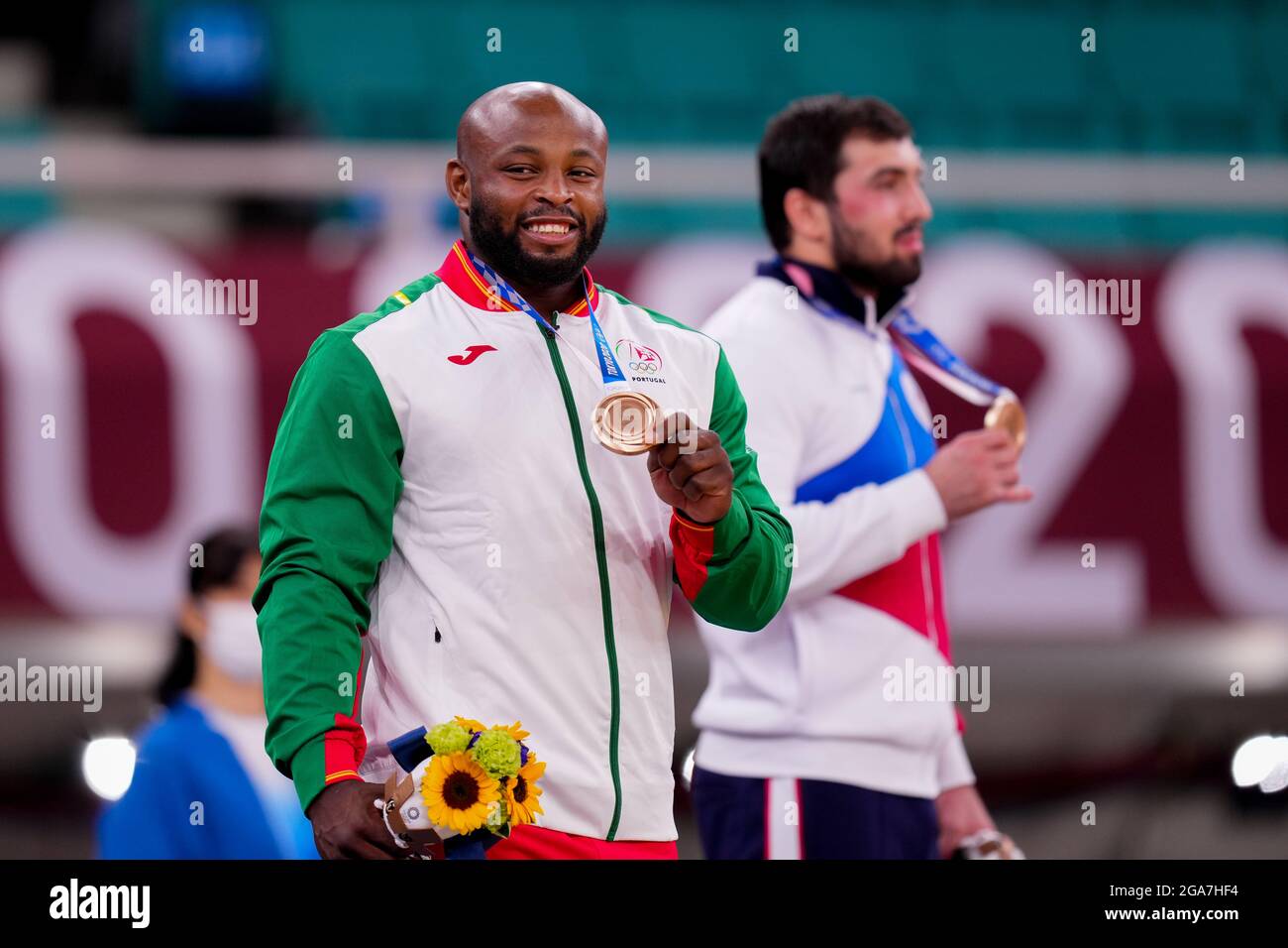 TOKYO, JAPAN - JULY 29: Jorge Fonseca of Portugal during the Medal ...