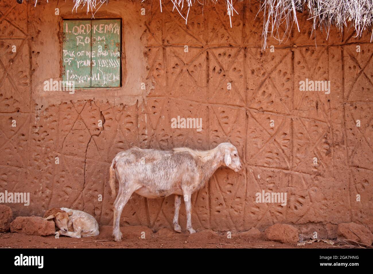 General view of village in rural area in Ghana Stock Photo - Alamy