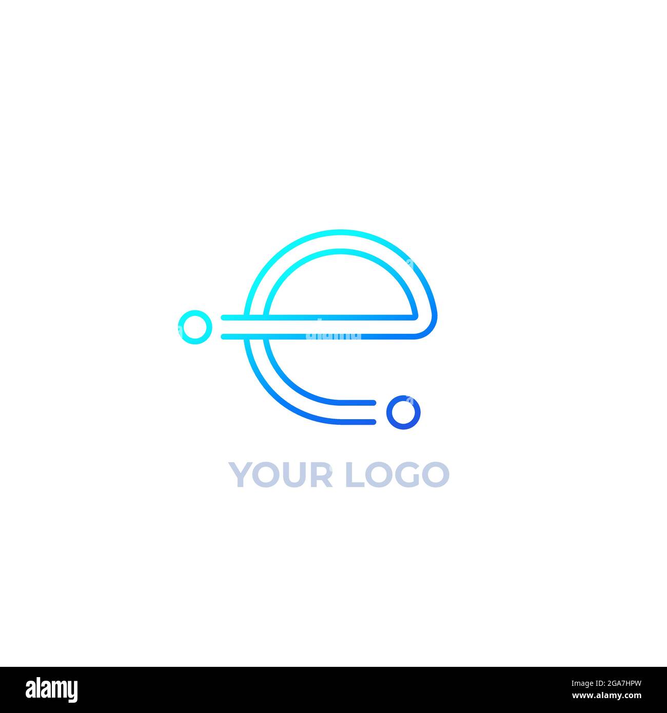 vector logo, E letter line design Stock Vector Image & Art - Alamy