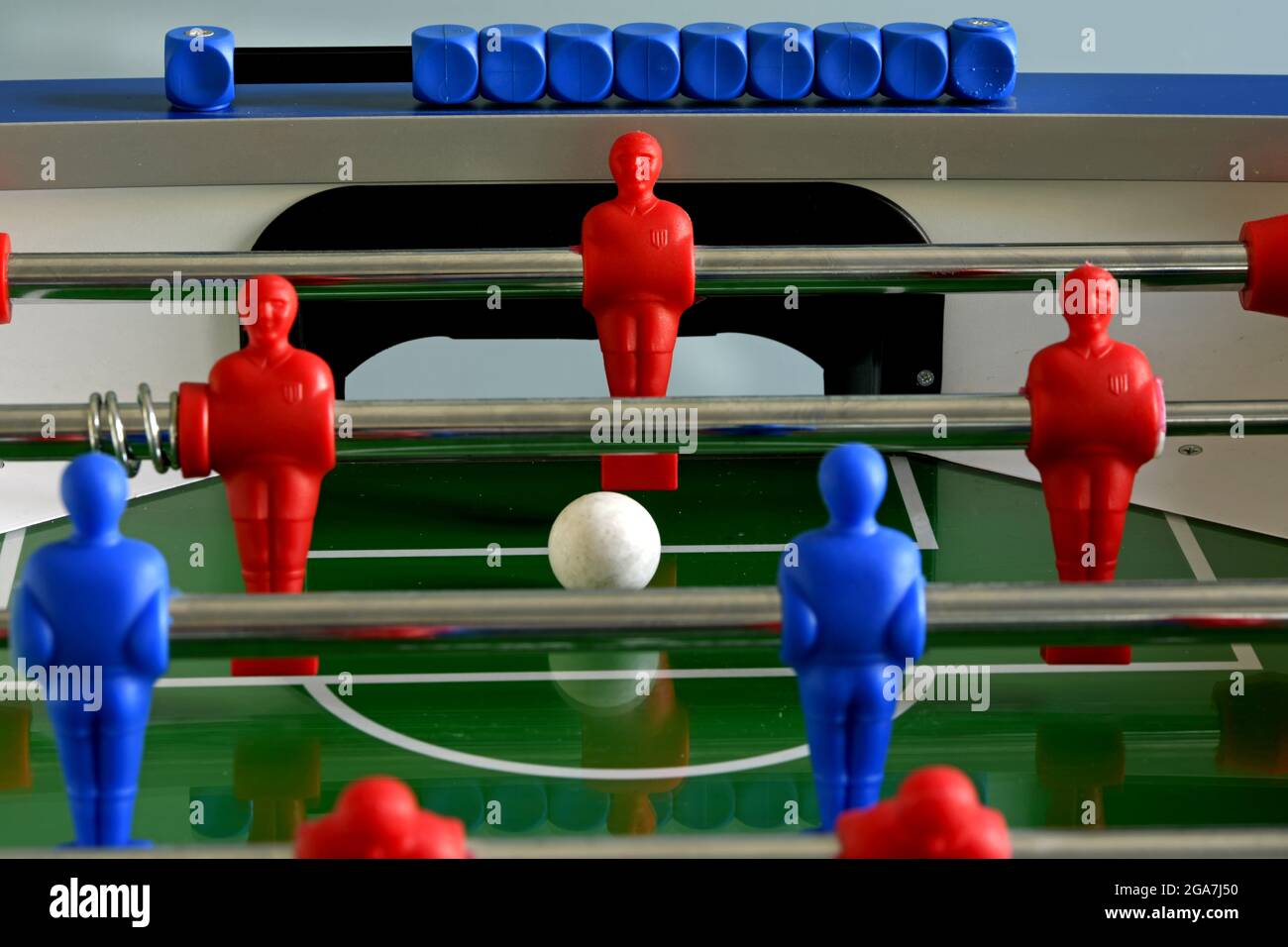 home table football Stock Photo - Alamy