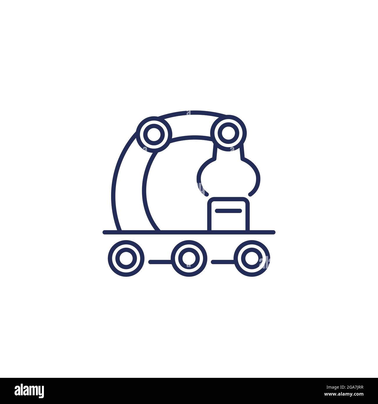 conveyor or assembly line icon, vector design Stock Vector Image & Art ...