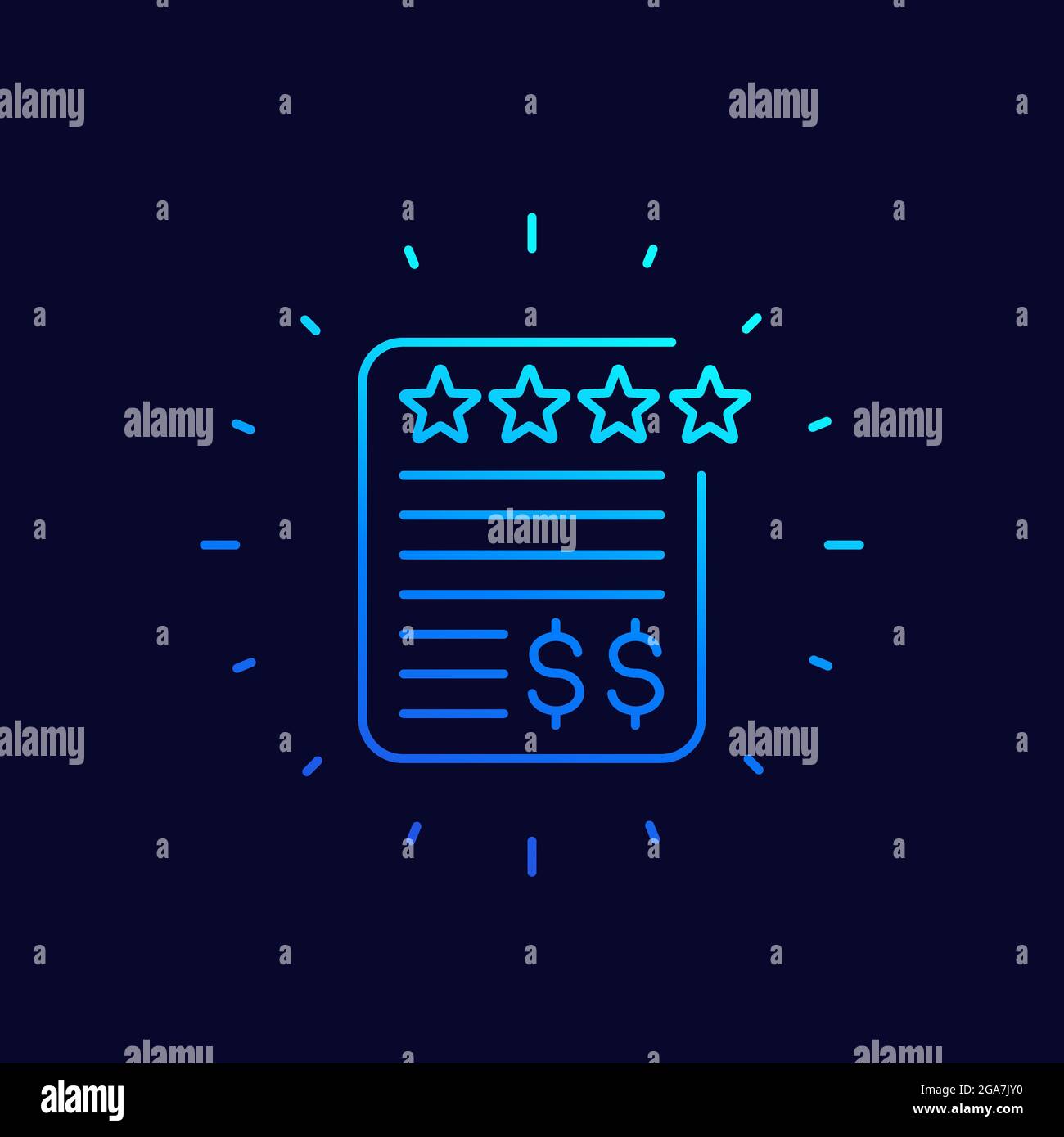 credit rating line vector icon Stock Vector Image & Art - Alamy