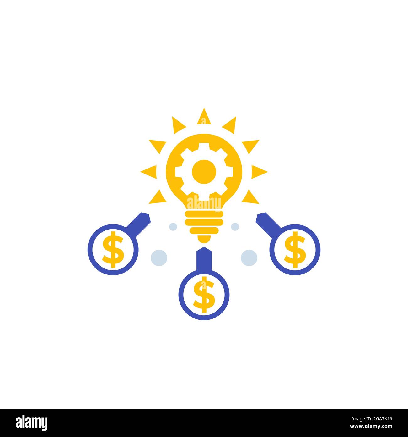 funding a project icon on white, vector Stock Vector Image & Art - Alamy