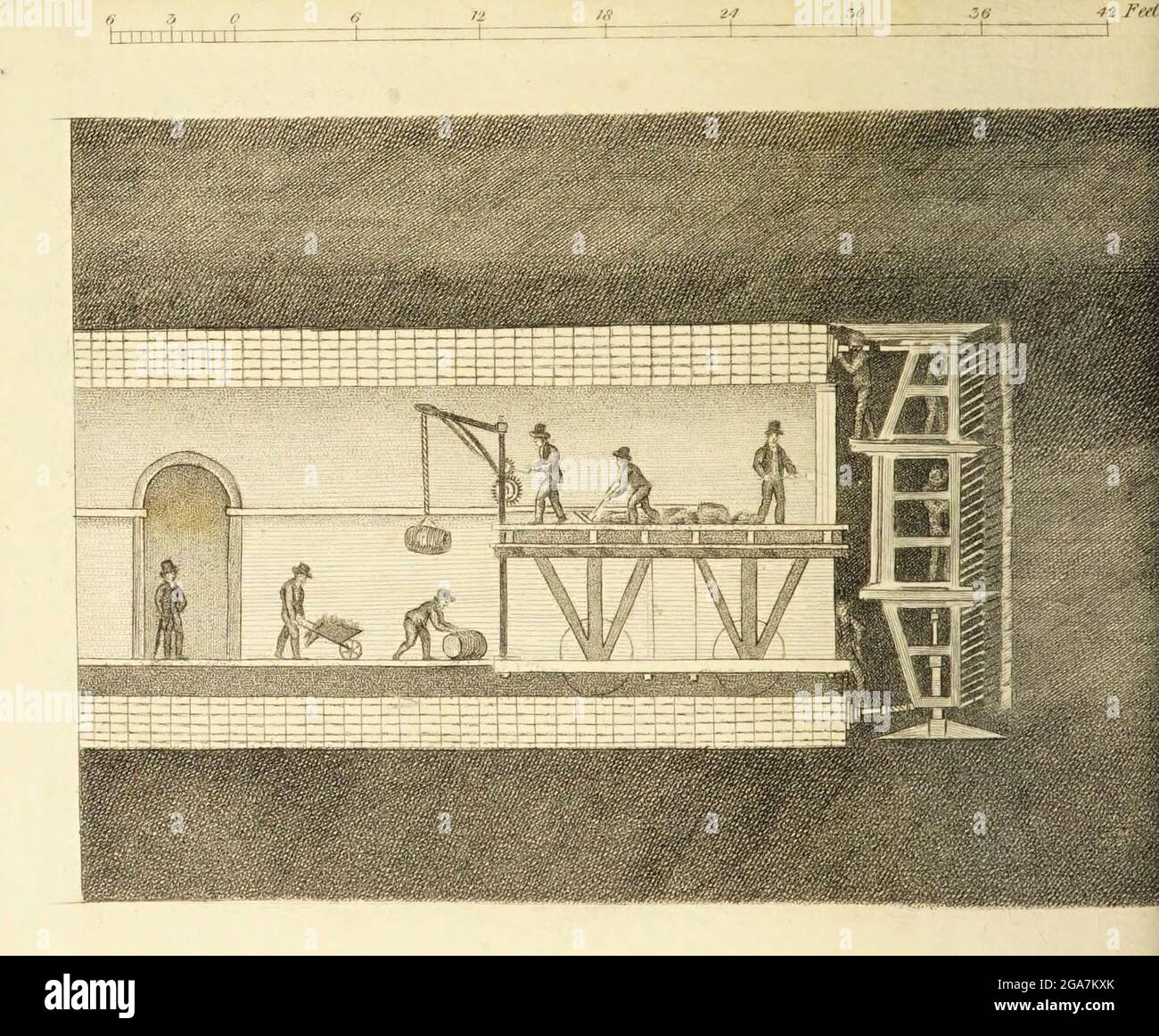 The Thames Tunnel is a tunnel beneath the River Thames in London ...