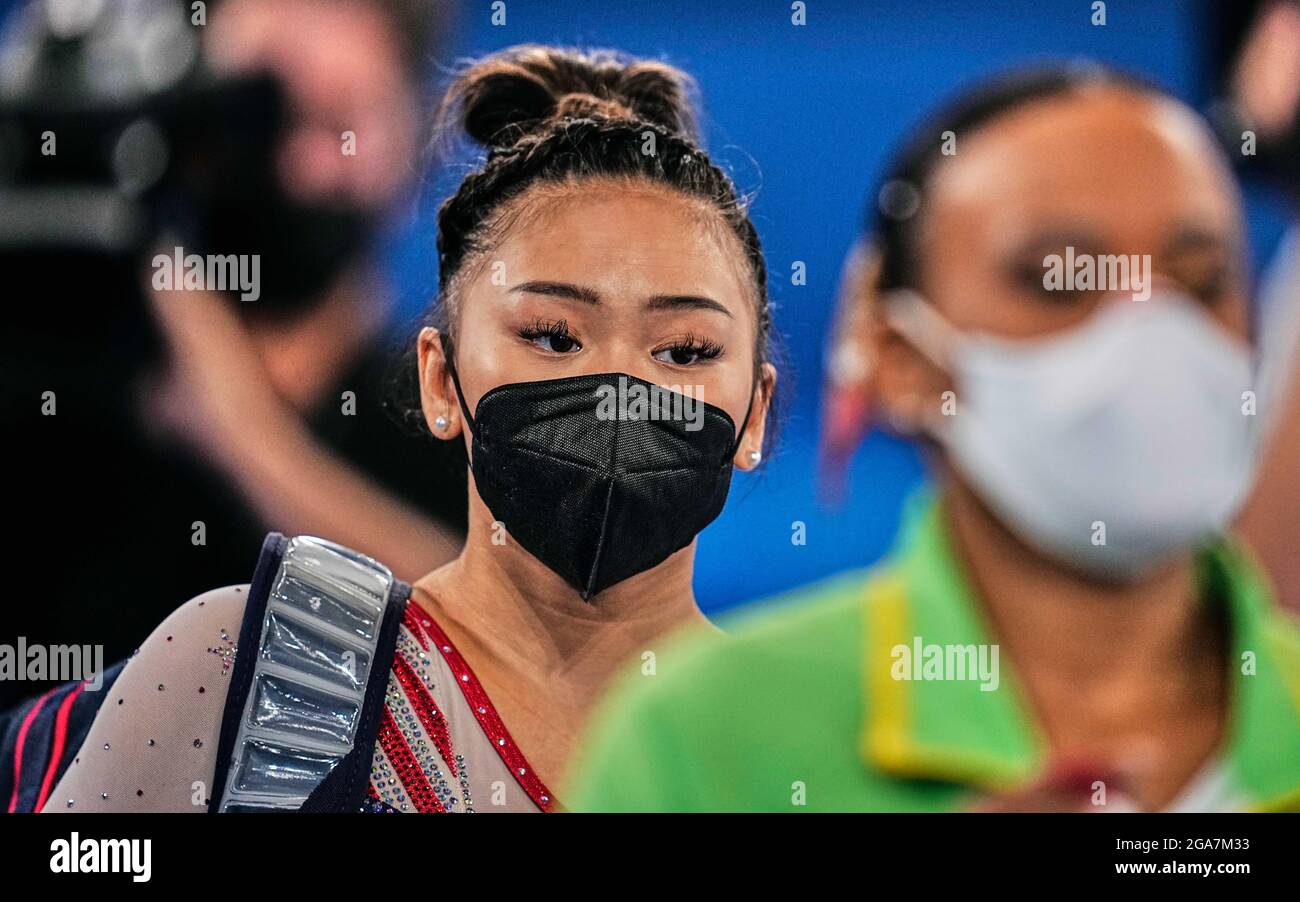 Ariake Gymnastics Centre, Tokyo, Japan. 29th July, 2021. Sunisa Lee of ...