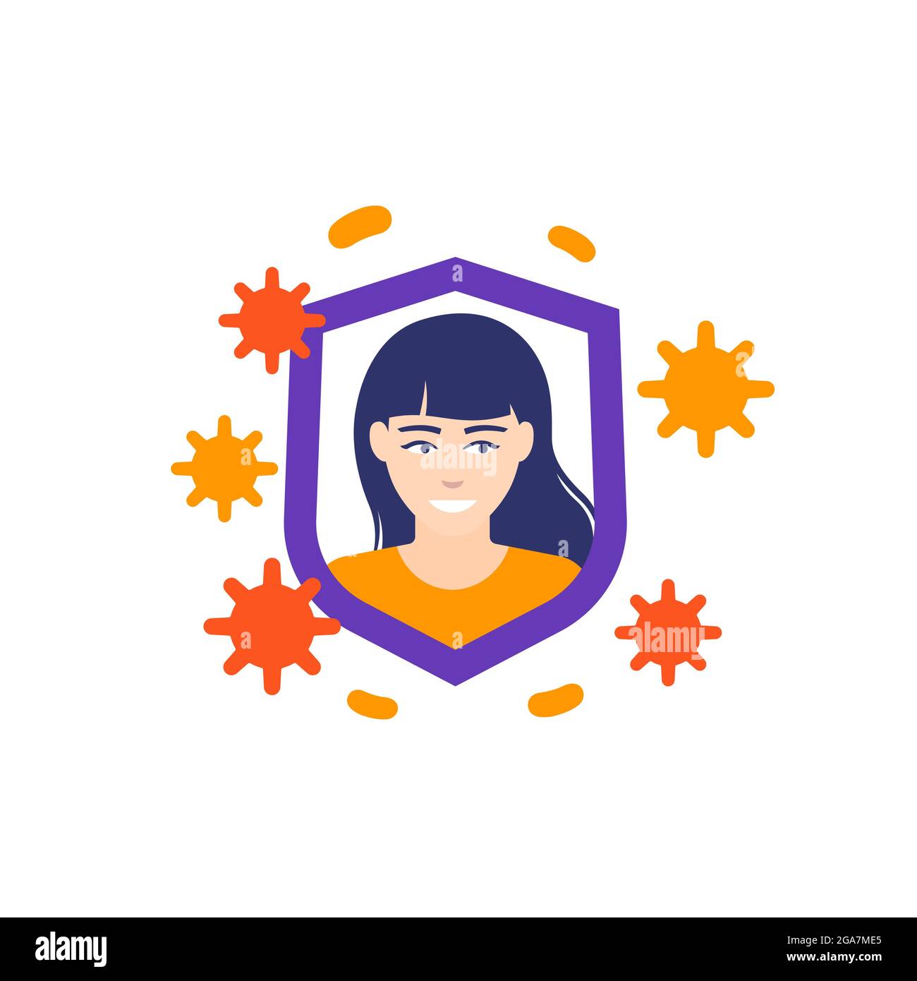 immune system, strong immunity and health, vector Stock Vector Image ...