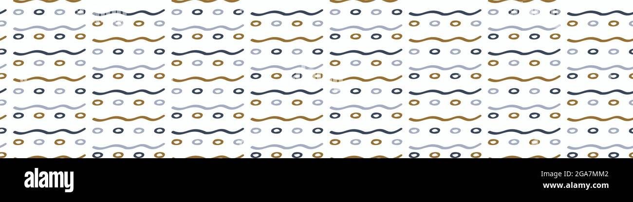 Masculine broken stripe seamless border pattern. Classic retro line ...