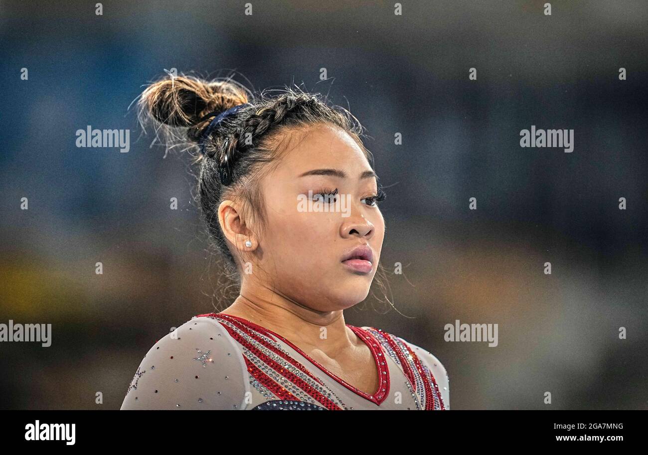 Ariake Gymnastics Centre, Tokyo, Japan. 29th July, 2021. Sunisa Lee of ...