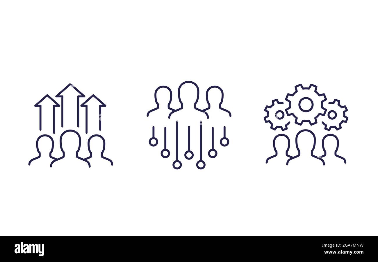 Population growth icons set Stock Vector Images - Alamy