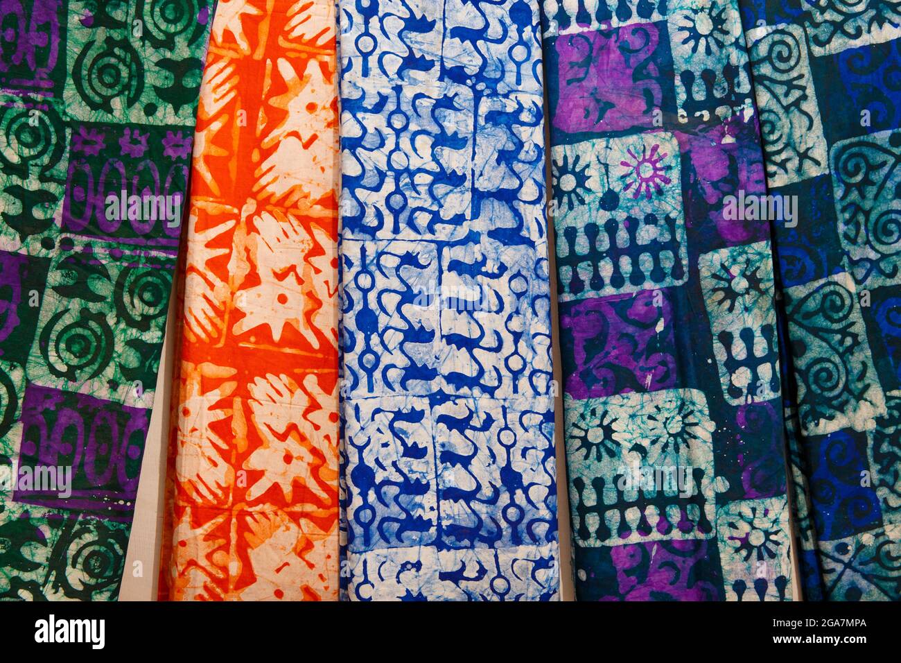 Pattern of colorful native Ghana style cloth Stock Photo - Alamy