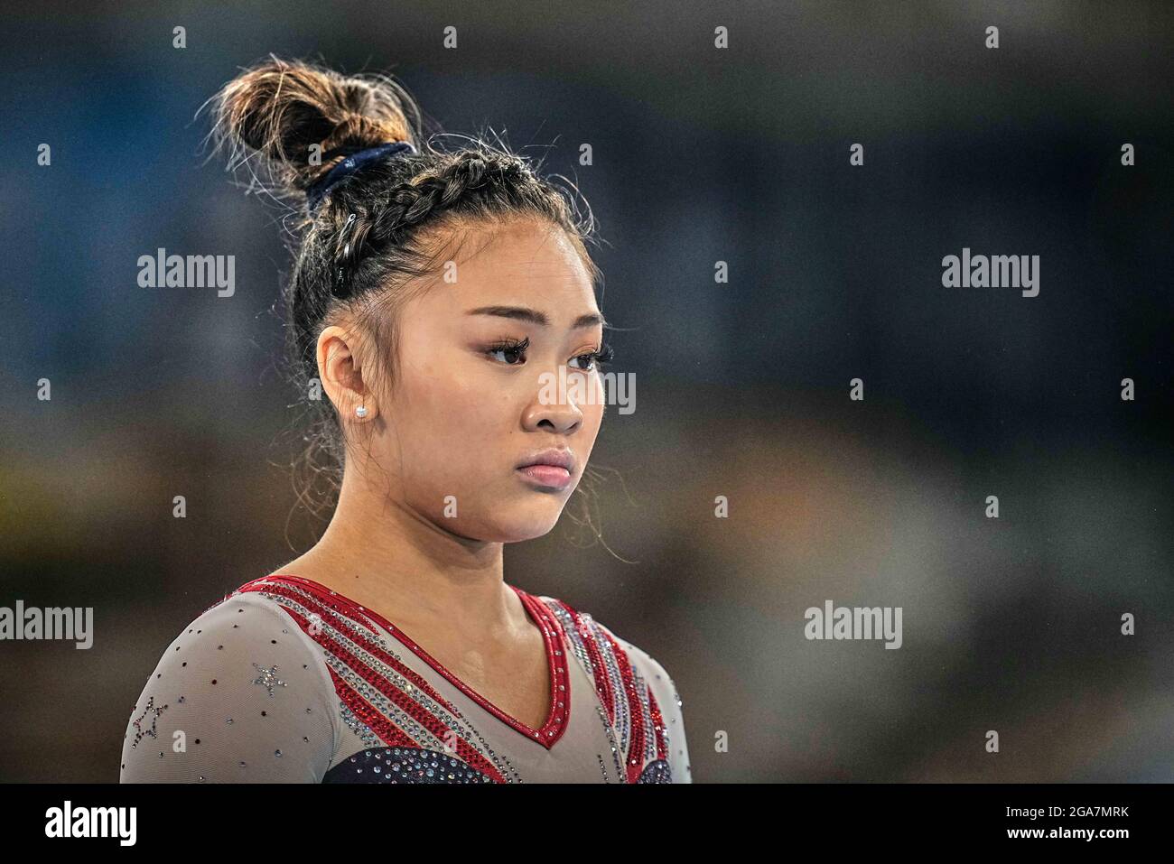 Ariake Gymnastics Centre, Tokyo, Japan. 29th July, 2021. Sunisa Lee of ...