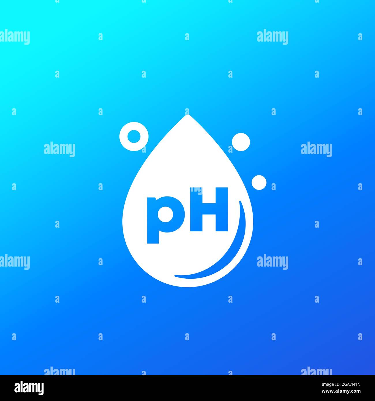 ph icon with a drop Stock Vector Image & Art - Alamy