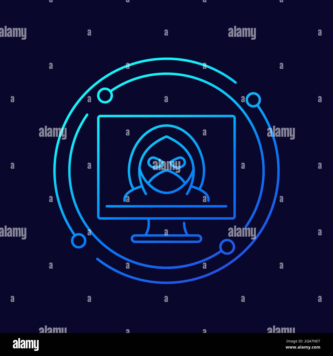 Cyber crime anonymous mask Stock Vector Images - Alamy