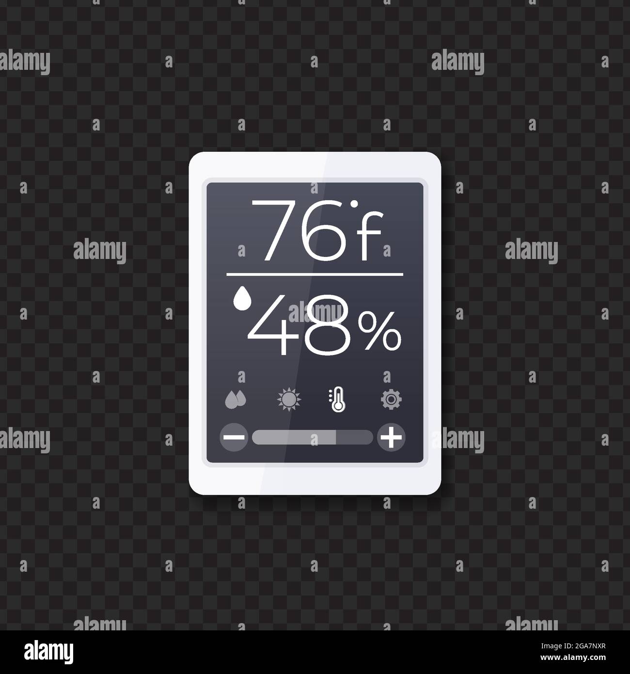 Temperature And Humidity Monitor Vector Stock Vector Image And Art Alamy