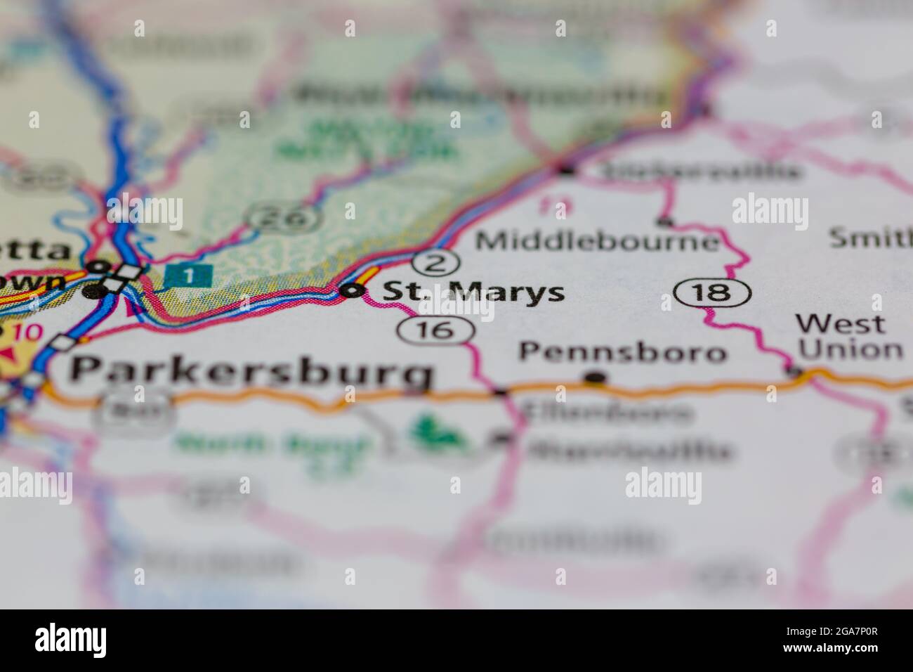 Map of st marys hi-res stock photography and images - Alamy