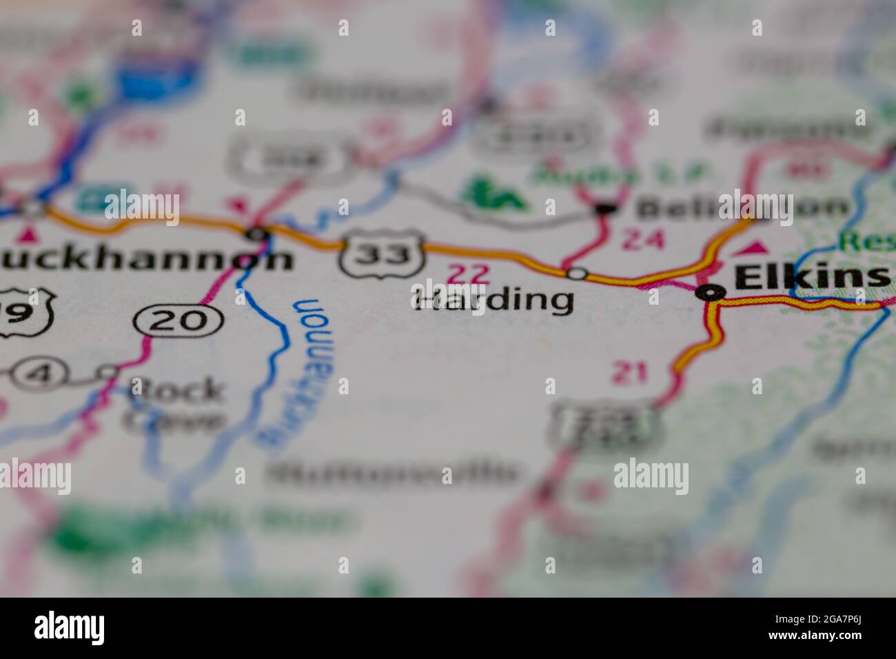 Harding virginia map hi-res stock photography and images - Alamy