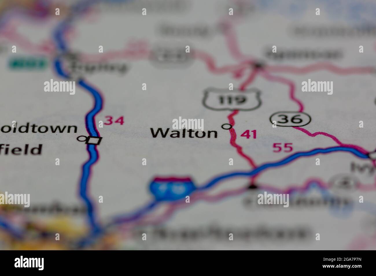 Map of walton virginia hi-res stock photography and images - Alamy