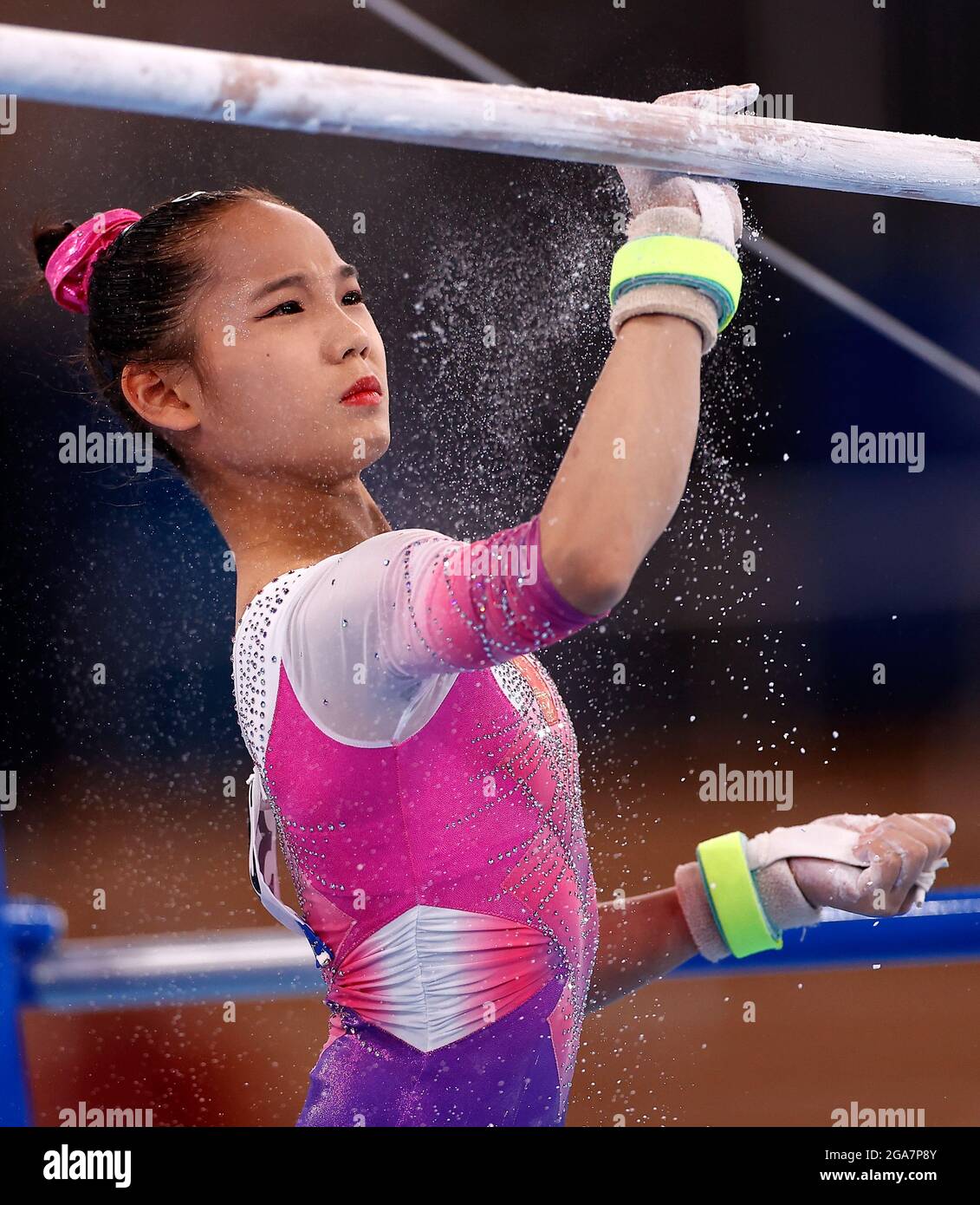 Tokyo, Japan. 29th July, 2021. Tang Xijing of China is seen before the ...
