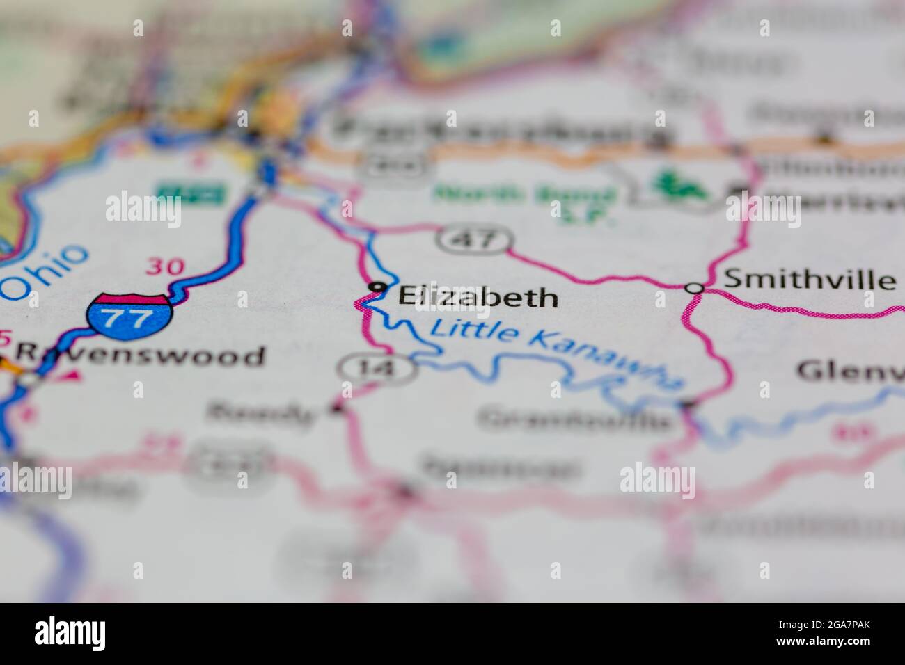 Map of elizabeth virginia hi-res stock photography and images - Alamy