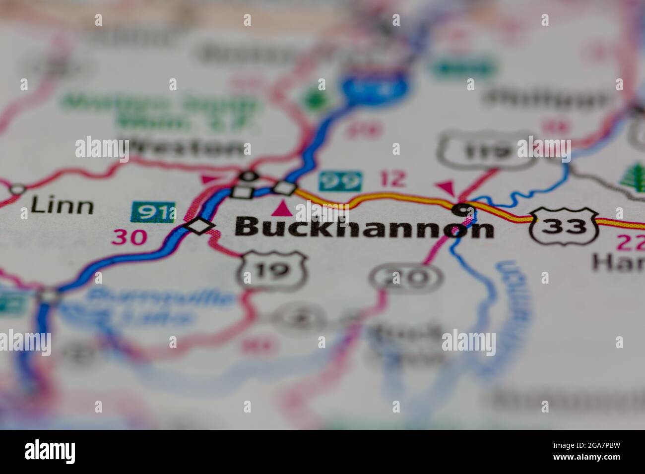Map of buckhannon hi-res stock photography and images - Alamy