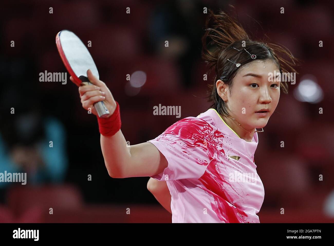 Tokyo, Japan. 29th July, 2021. China's Chen Meng competes during the ...