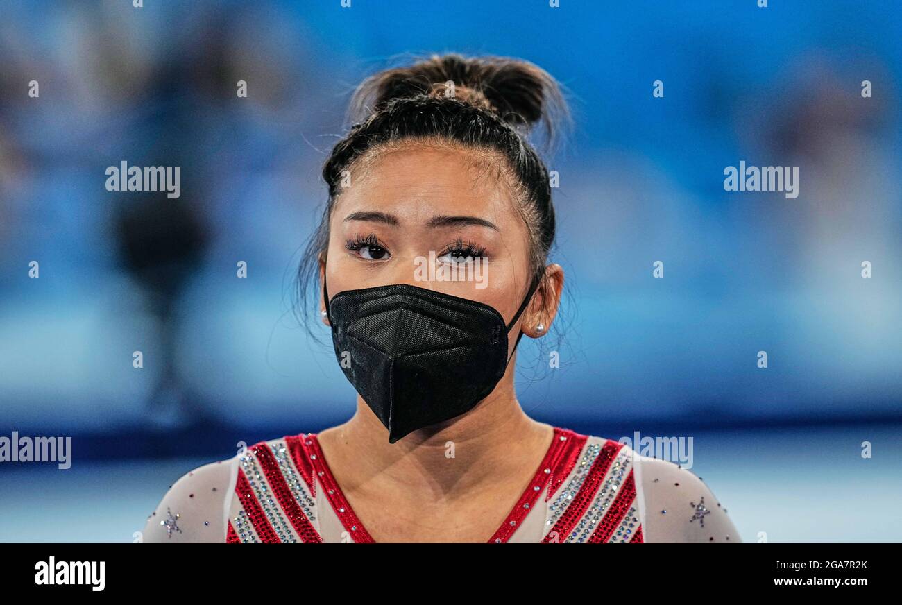Ariake Gymnastics Centre, Tokyo, Japan. 29th July, 2021. Sunisa Lee of ...
