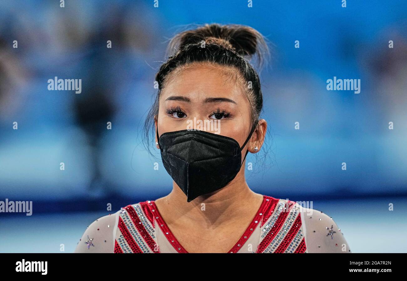 Ariake Gymnastics Centre, Tokyo, Japan. 29th July, 2021. Sunisa Lee of ...