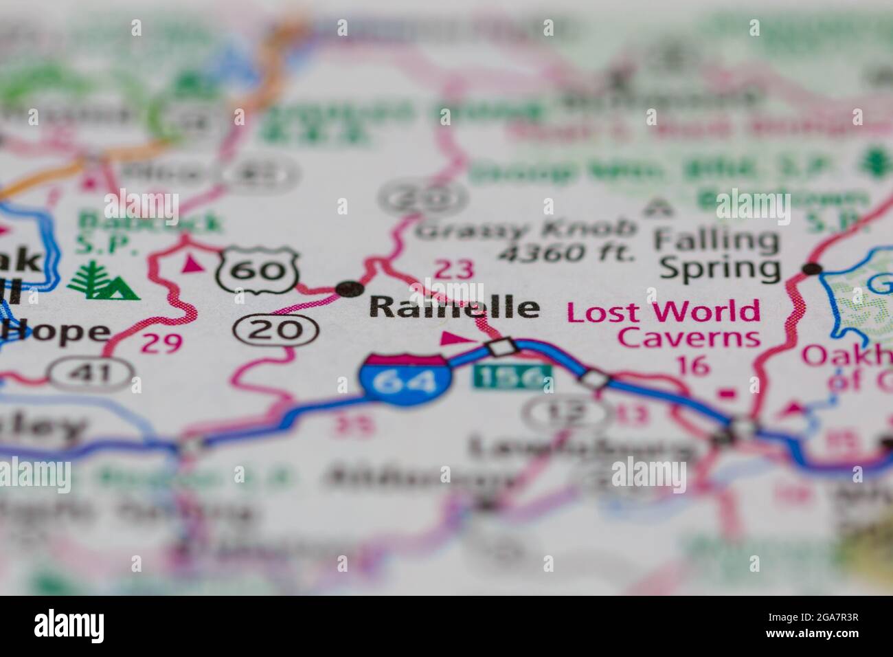 Map of rainelle hi-res stock photography and images - Alamy