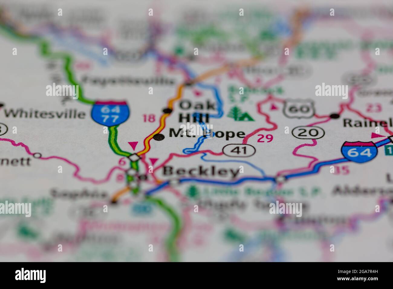 Map of mount hope virginia hi-res stock photography and images - Alamy
