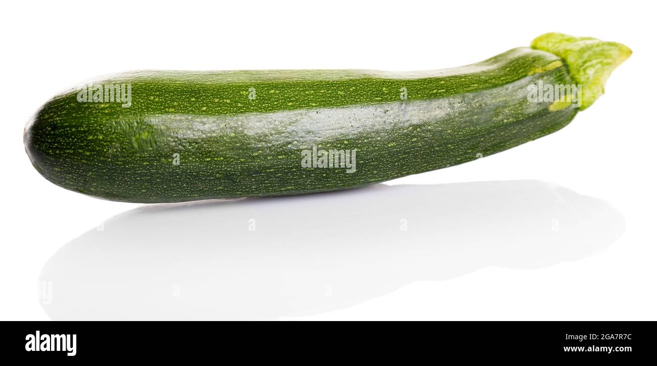 Fresh zucchini isolated on white Stock Photo - Alamy