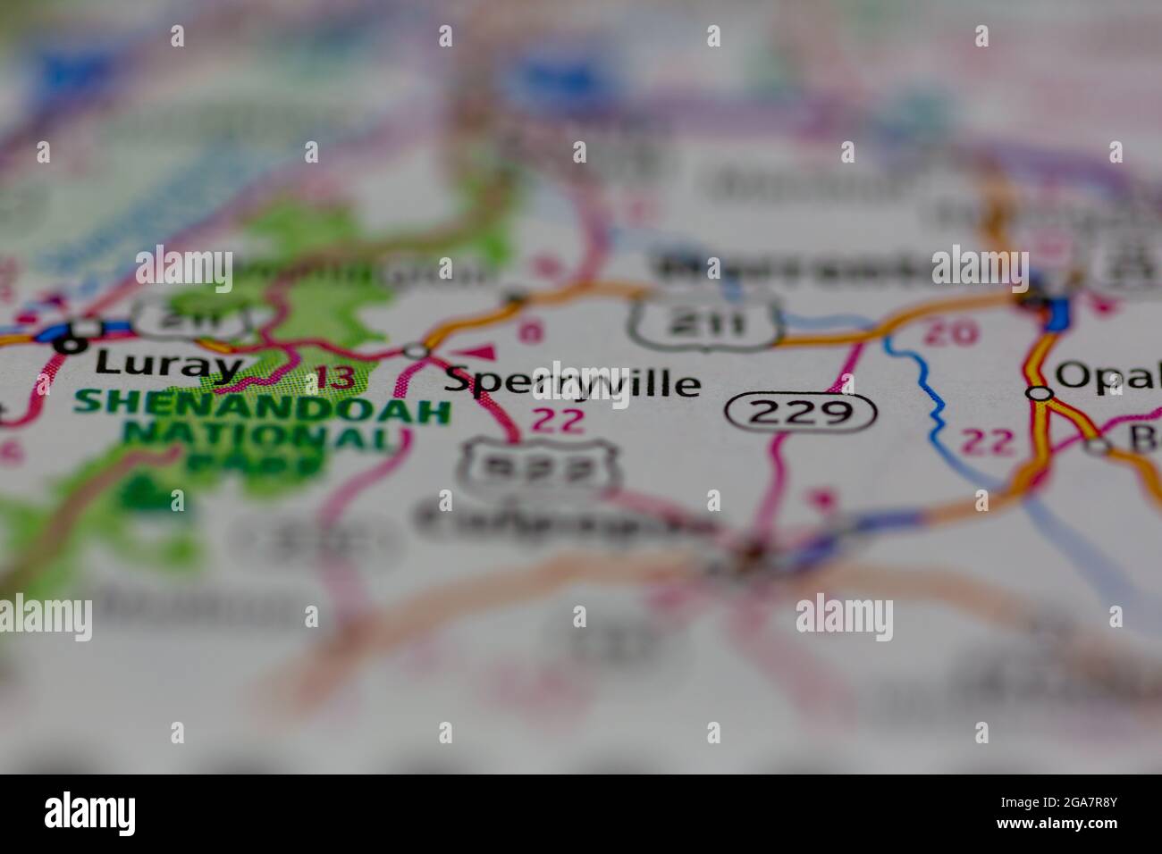 Sperryville virginia map hi-res stock photography and images - Alamy
