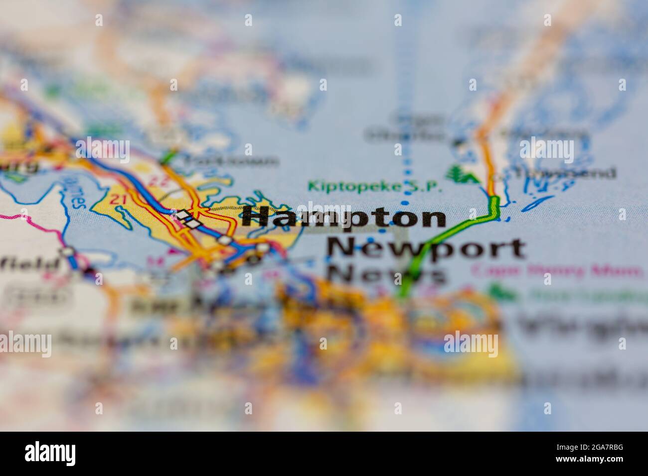Hampton map hi-res stock photography and images - Alamy