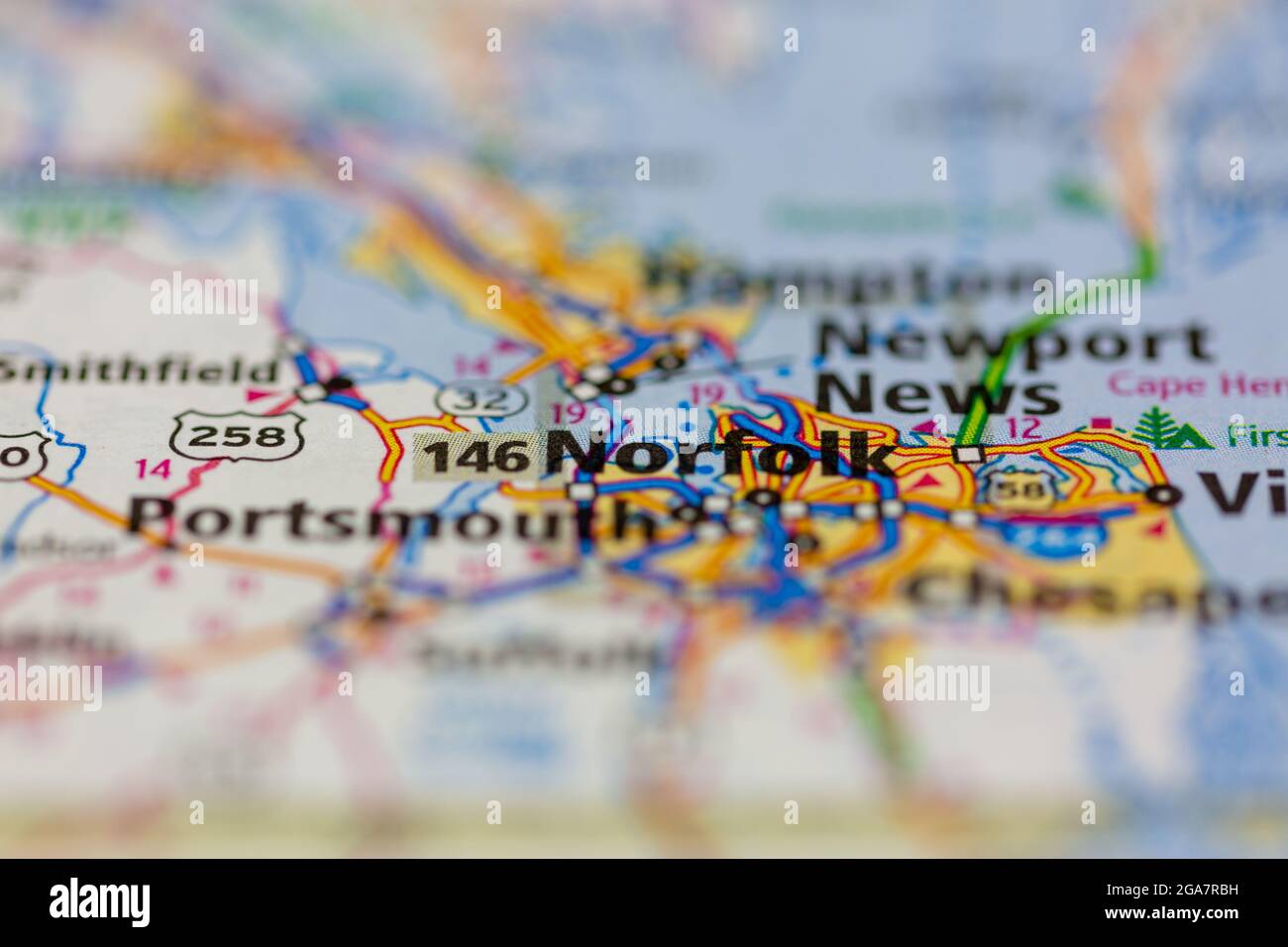 Map of norfolk hi-res stock photography and images - Alamy