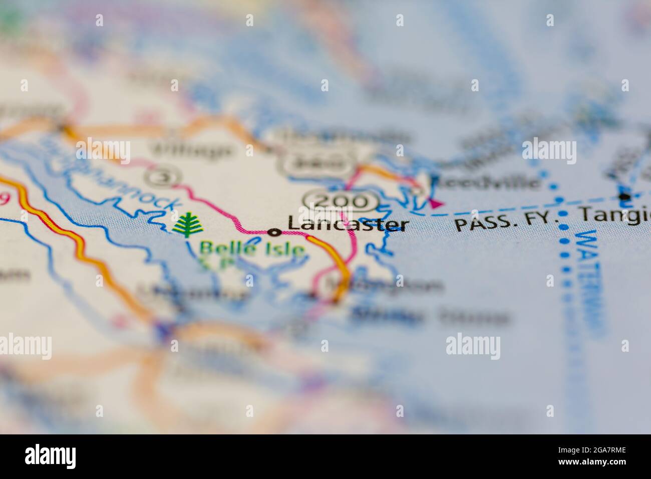 Map of lancaster hi-res stock photography and images - Alamy