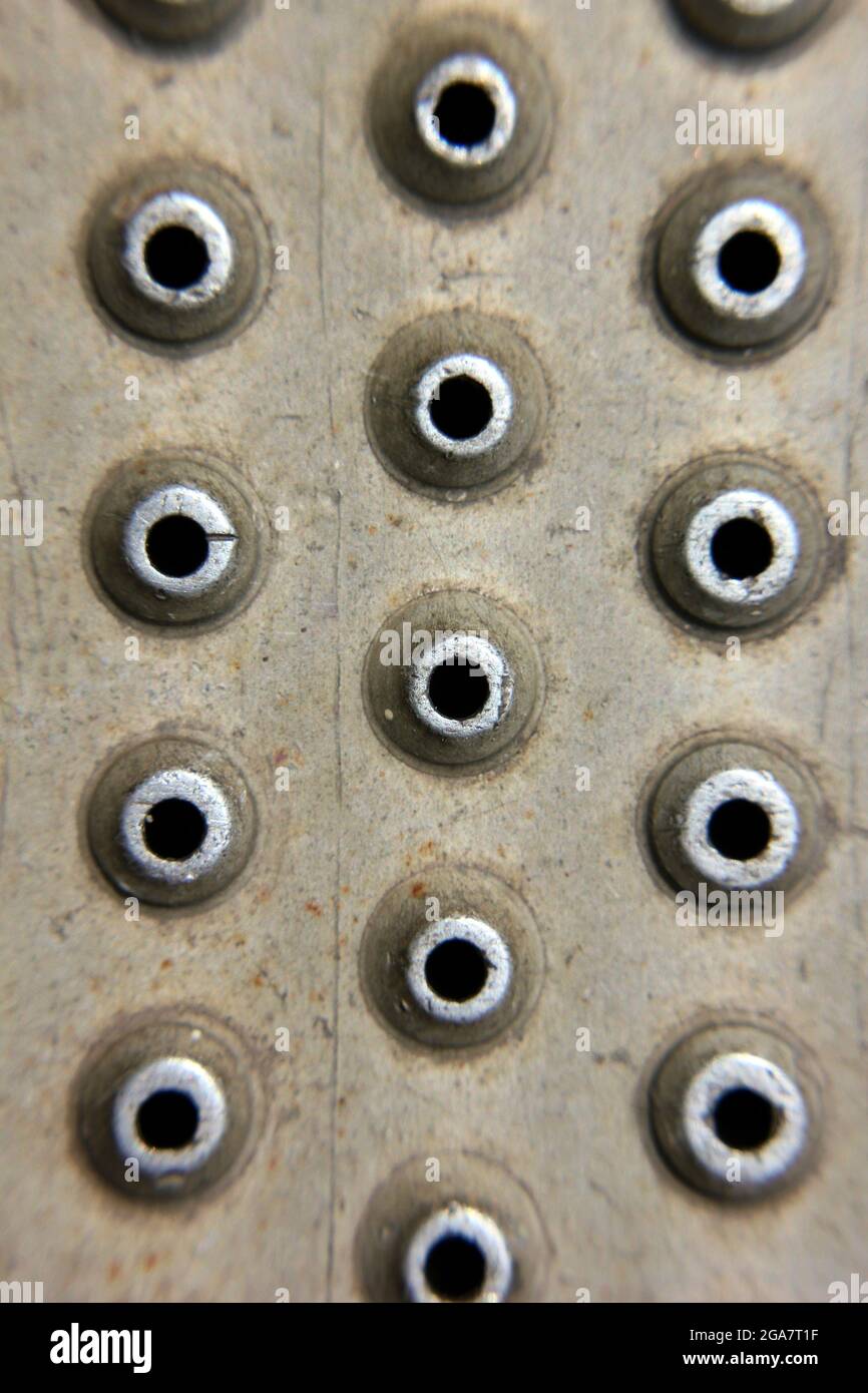 Old weathered metal grating full frame Stock Photo - Alamy