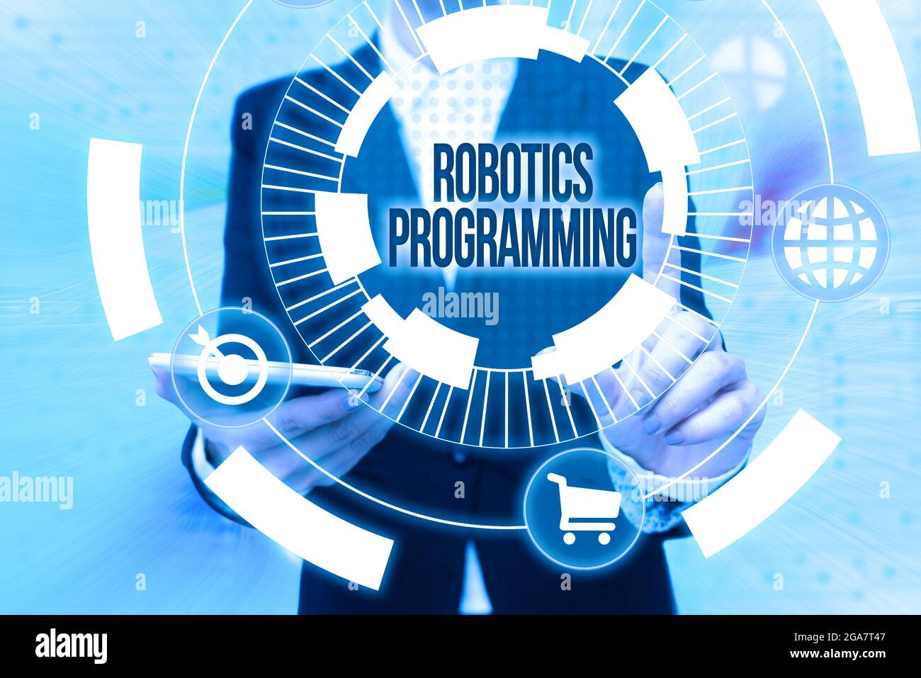 Conceptual caption Robotics Programming. Business concept software that ... Conceptual caption Robotics Programming. Business concept software that ...