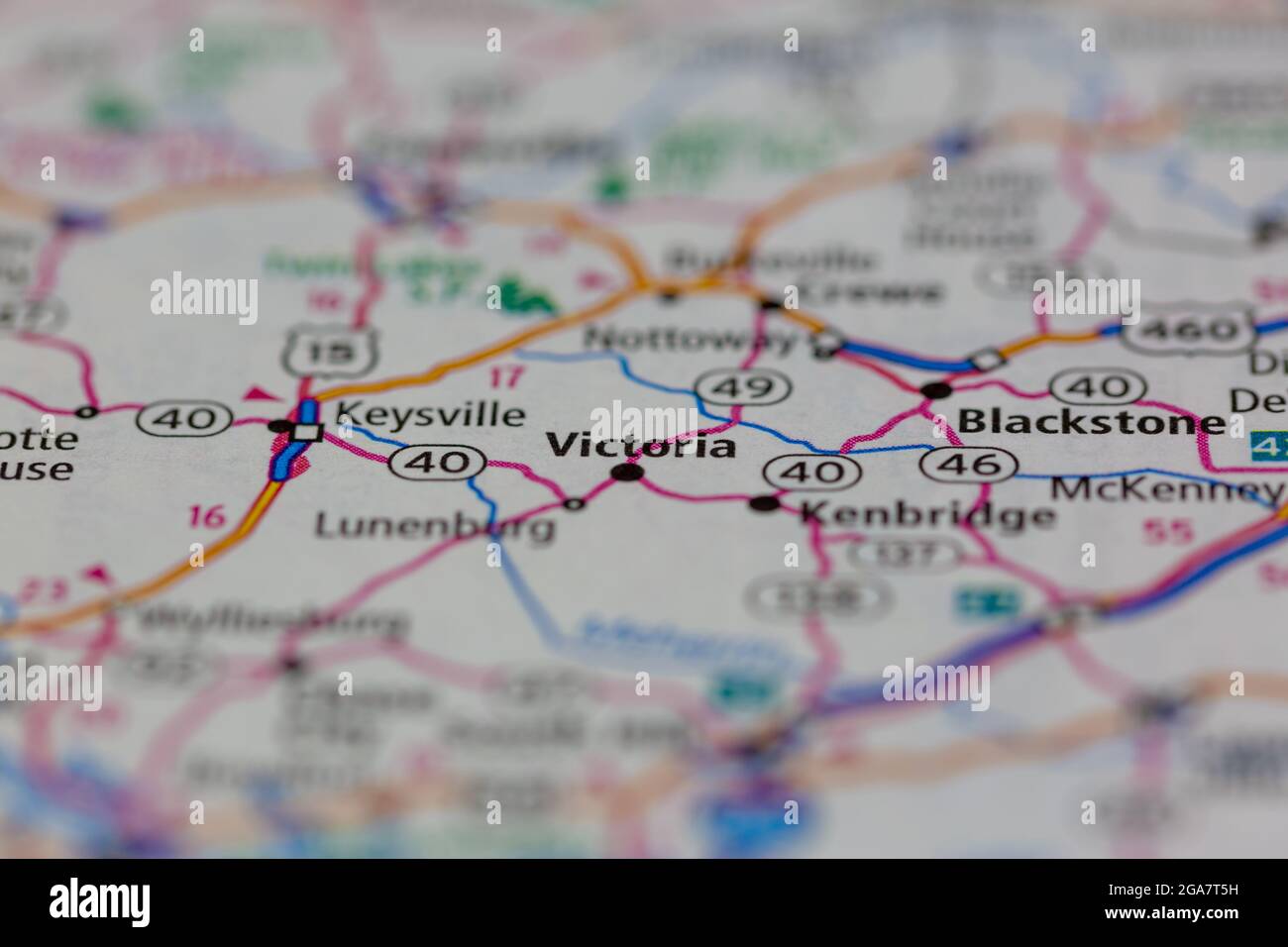 Map of victoria virginia hi-res stock photography and images - Alamy