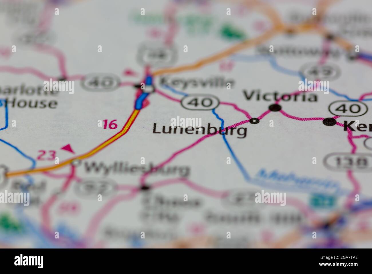 Map of lunenburg hi-res stock photography and images - Alamy