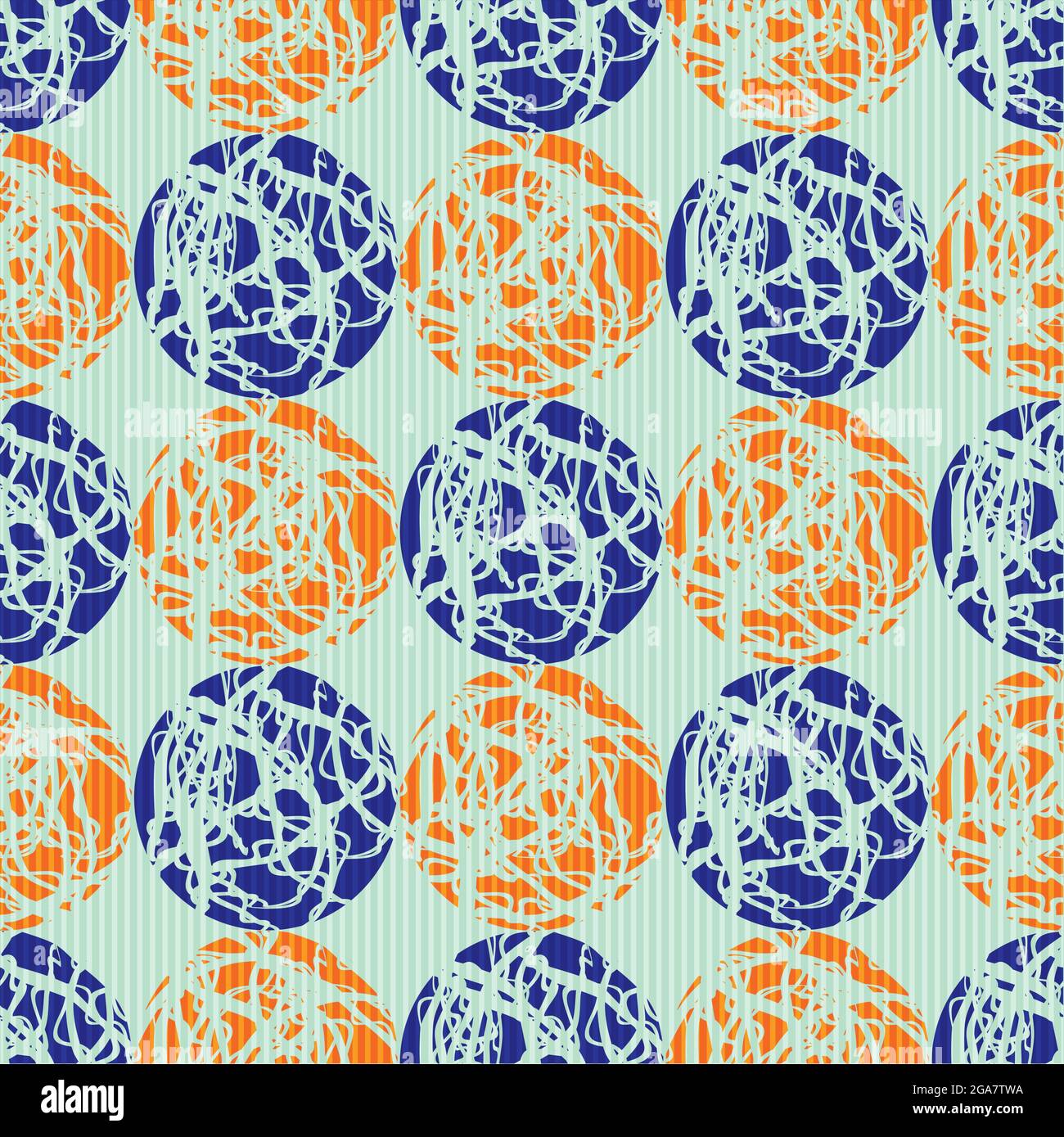 Marble effect circles vector seamless pattern background. Geometric ...