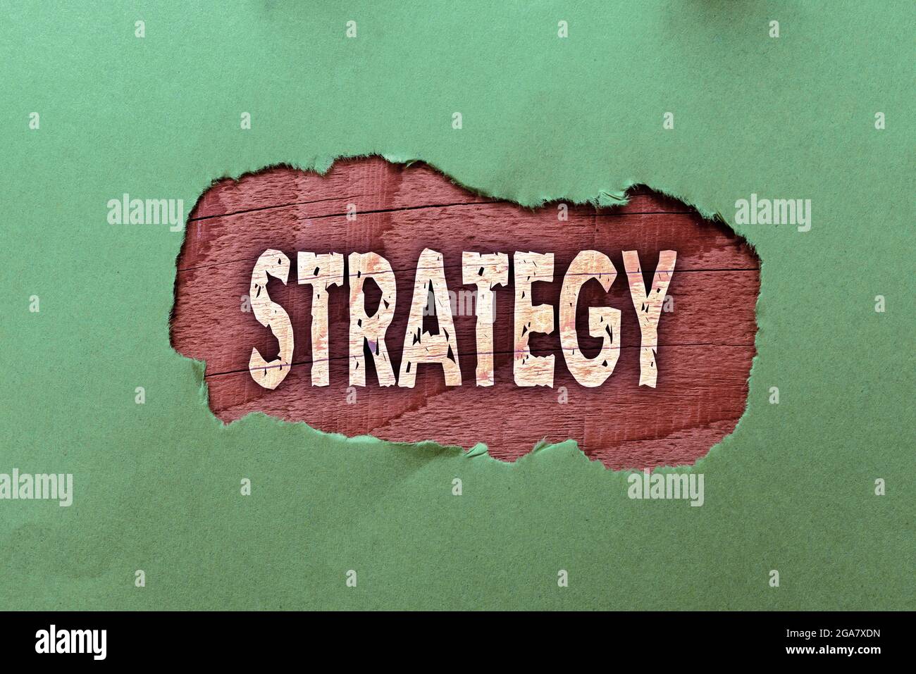 Sign displaying Strategy. Business showcase action plan or strategy ...