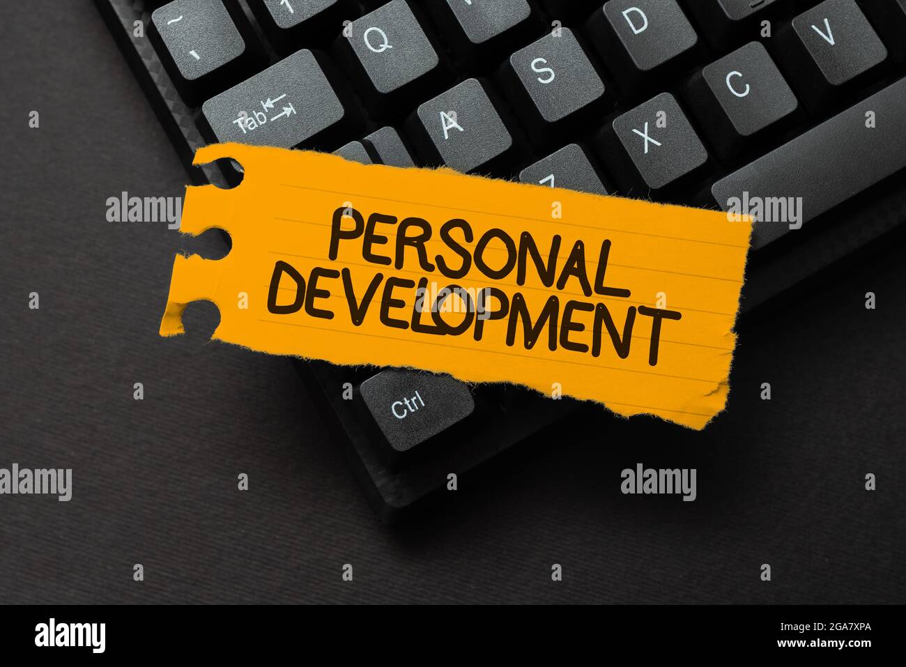 Sign displaying Personal Development. Concept meaning process of ...