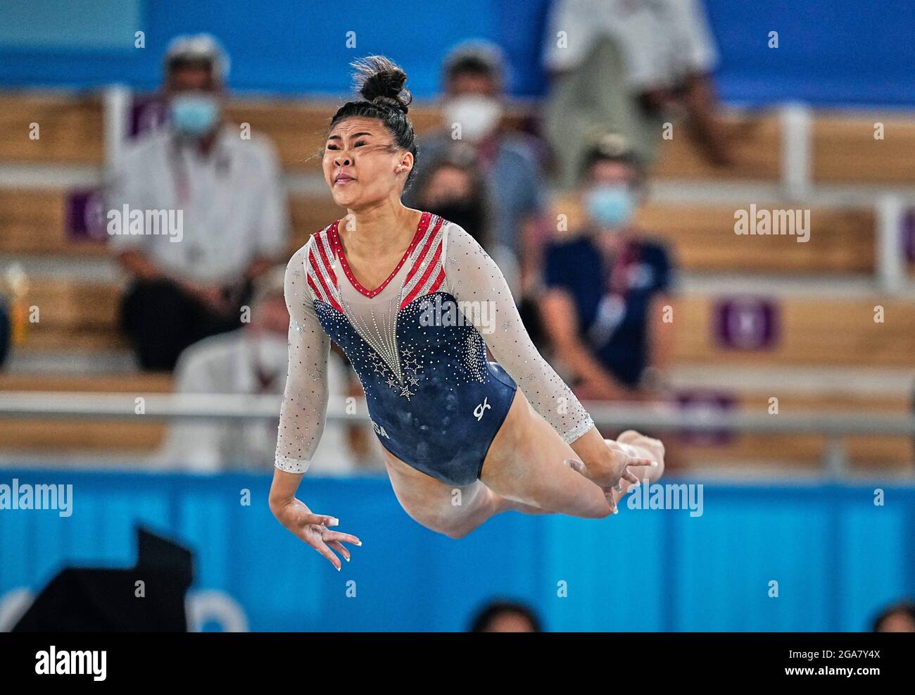 Ariake Gymnastics Centre, Tokyo, Japan. 29th July, 2021. Sunisa Lee of ...