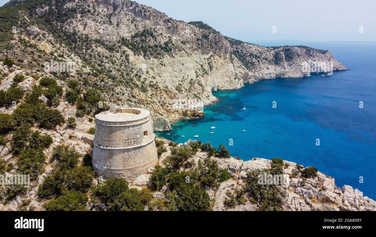 Aerial view torre des savinar hi-res stock photography and images - Alamy