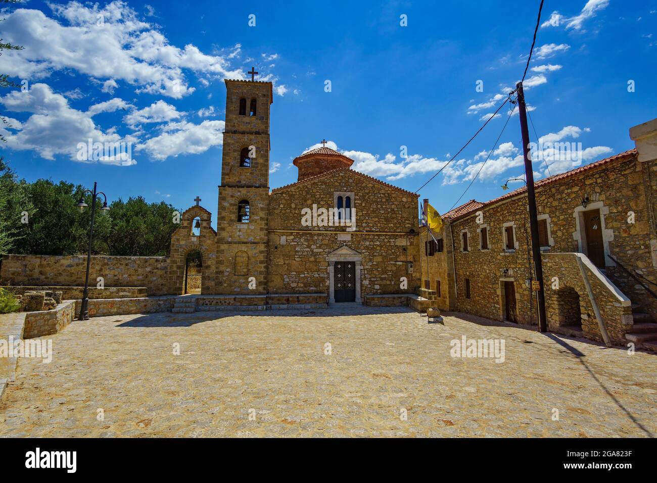 Greek traditional Orthodox Church (Taxiarchis) Located at Oitylo ...