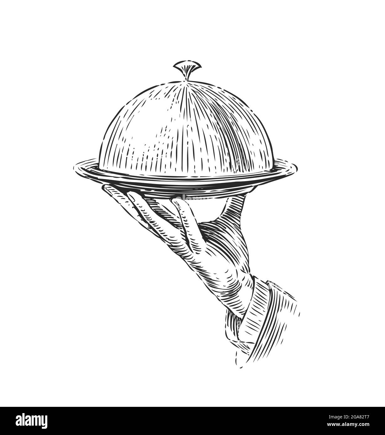 Hand Holding Serving Platter