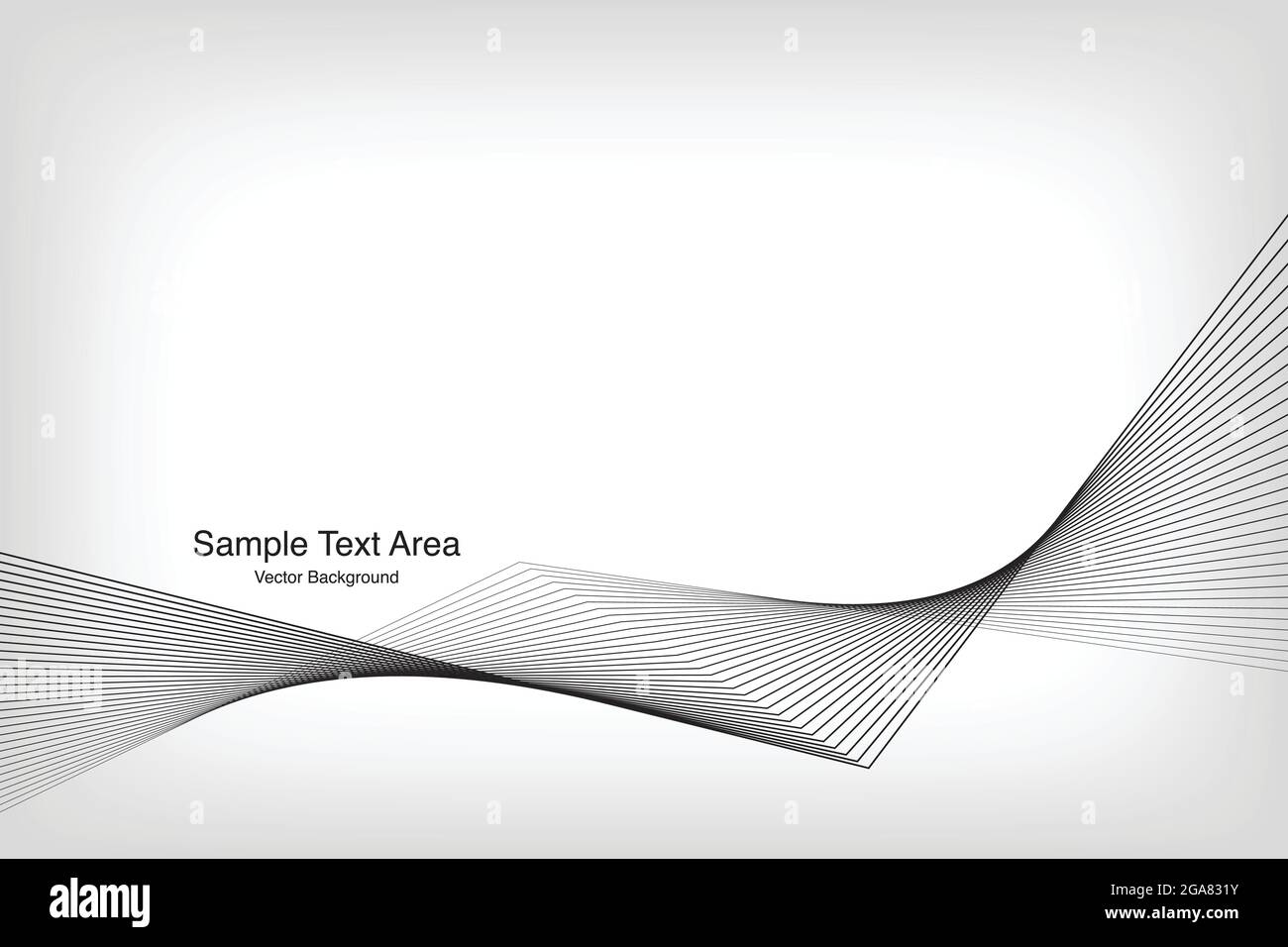 Abstract Line, On White Background With Sample Text Area. Vector ...