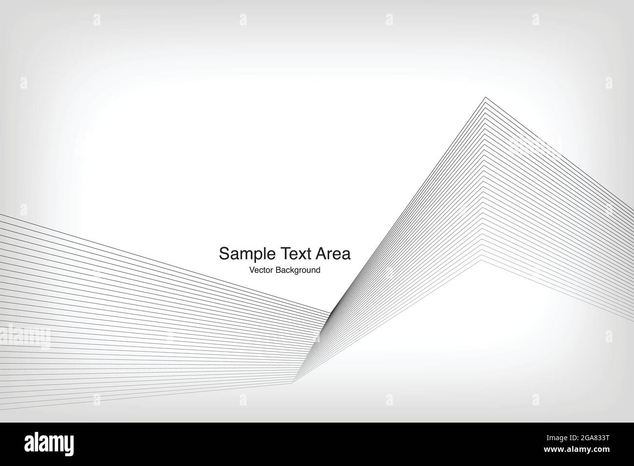 Abstract Line, On White Background With Sample Text Area. Vector ...