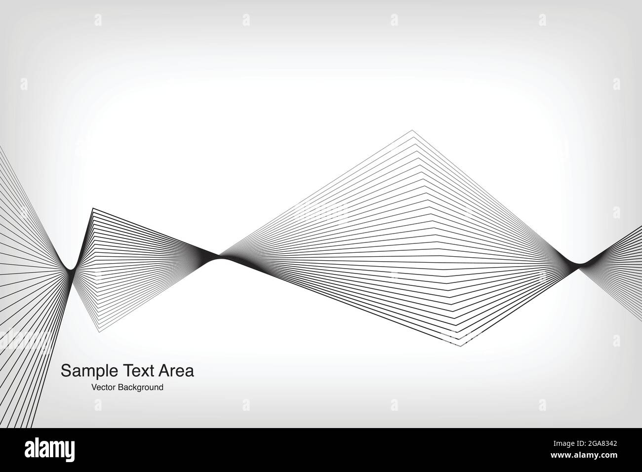 Abstract Line, On White Background With Sample Text Area. Vector ...