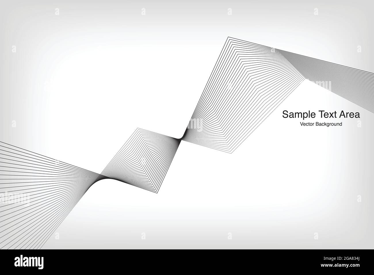 Abstract Line, On White Background With Sample Text Area. Vector ...